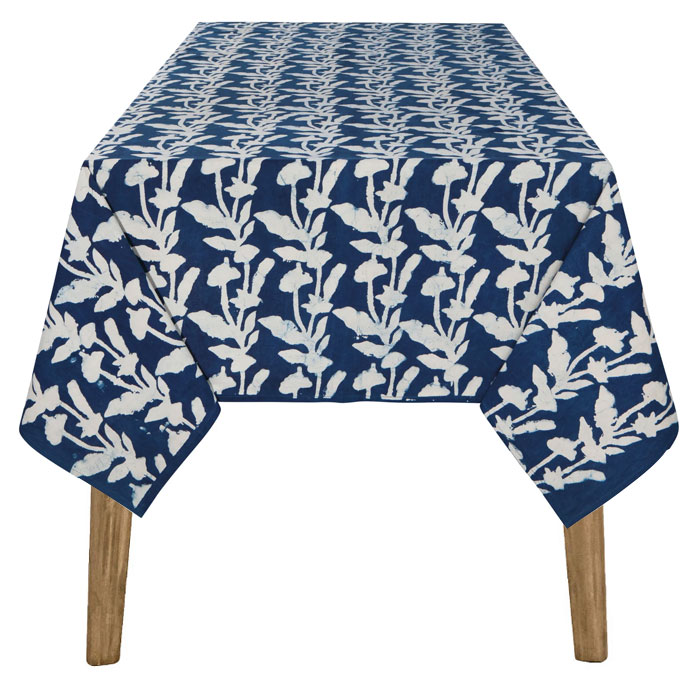 Tablecloth 60'' x 90'' Flourish Block 100% Cotton