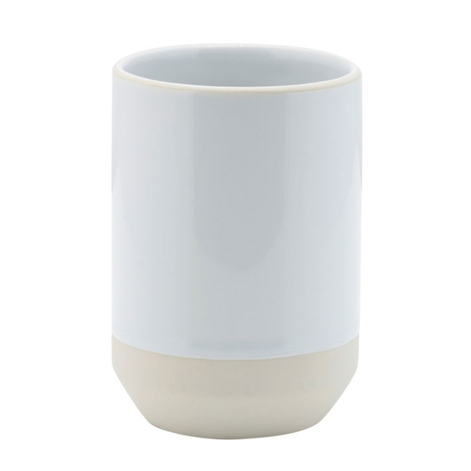 Ceramic bathroom tumbler